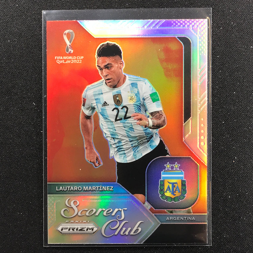 2022 Prizm FIFA World Cup Qatar LAUTARO MARTINEZ Scorers Club Silver ...
