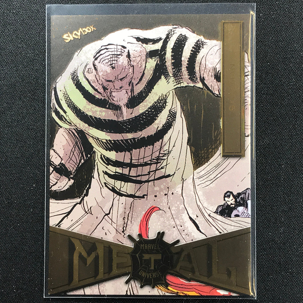 2021-2022 Marvel Spider-man Metal Universe Sandman Light Fx Gold No 70 ...