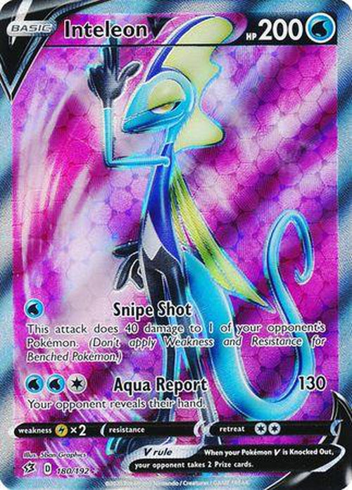 Inteleon V - 180/192 - Full Art Ultra Rare - Rebel Clash – Cherry ...