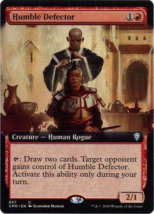 EXTENDED ART Humble Defector 667 - Commander Legends – Cherry Collectables