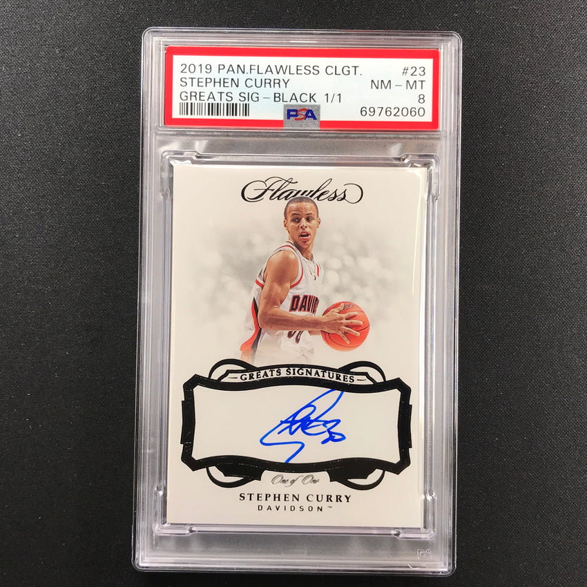 2019-20 Flawless Collegiate Stephen Curry Great Signatures Auto Black ...
