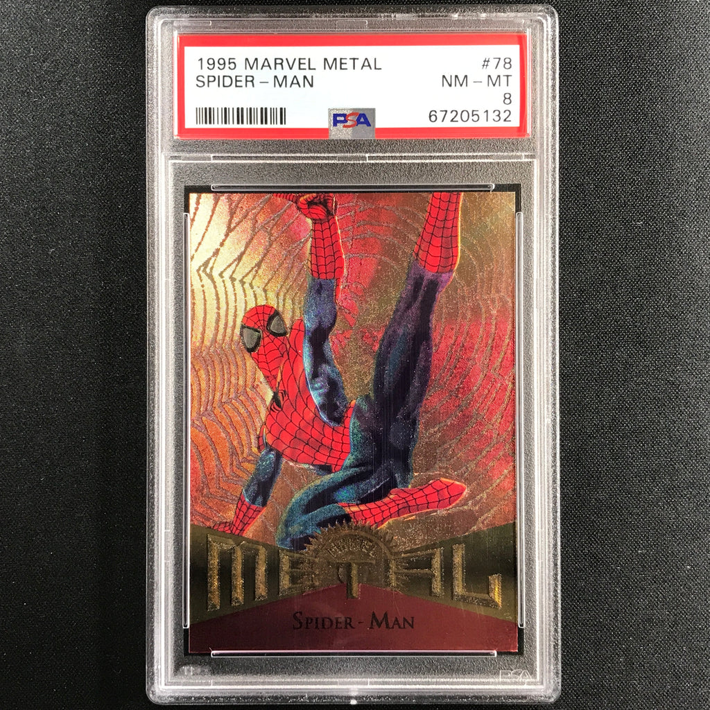 1995 Marvel Metal Spider-man Base No 78 Psa 8 132 – Cherry Collectables