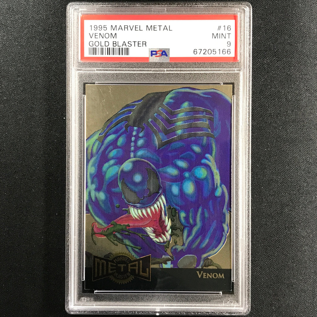 1995 Marvel Metal VENOM Gold Blaster #16 PSA 9 (166) – Cherry Collectables