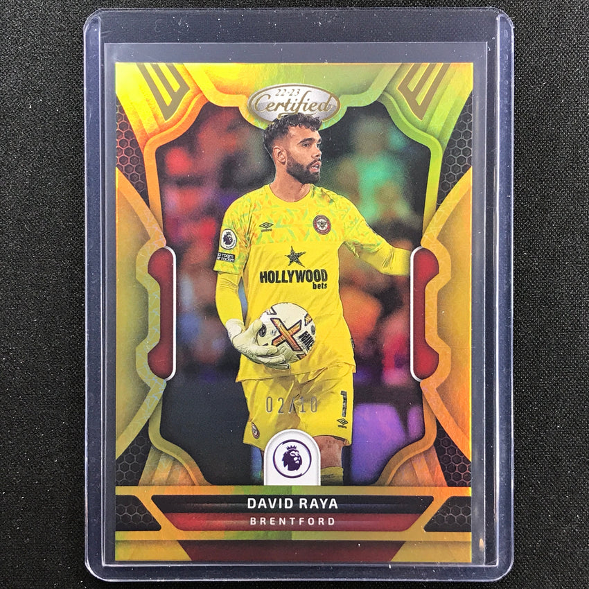 2022-23 Chronicles Epl David Raya Certified Gold 2/10 – Cherry Collectables