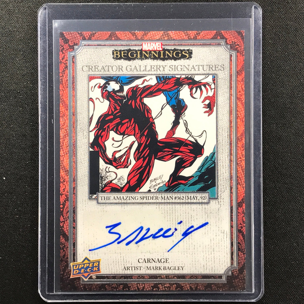 2022 Marvel Beginnings Vol. 2 Series 1 Carnage - Mark Bagley Auto No M ...