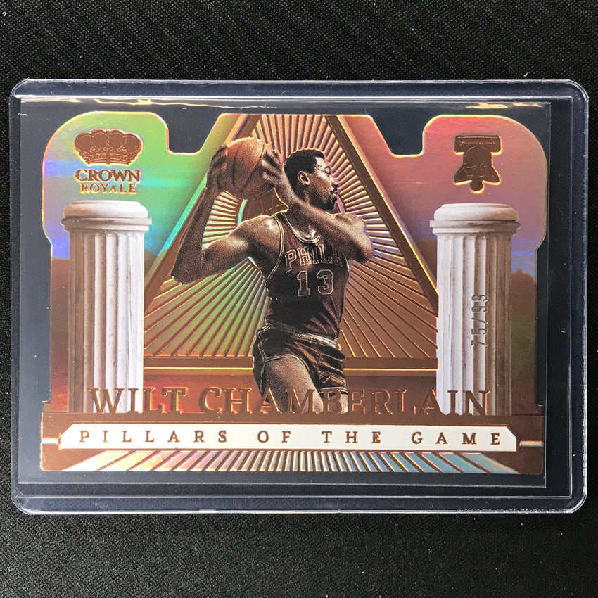 2022-23 Crown Royale Wilt Chamberlain Pillars Of The Game Die-cut Bron ...