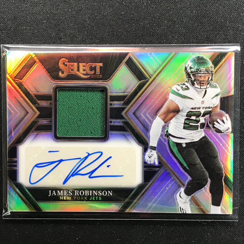 2022 Select James Robinson Signatures Memorabilia Jersey Auto Silver 7 ...