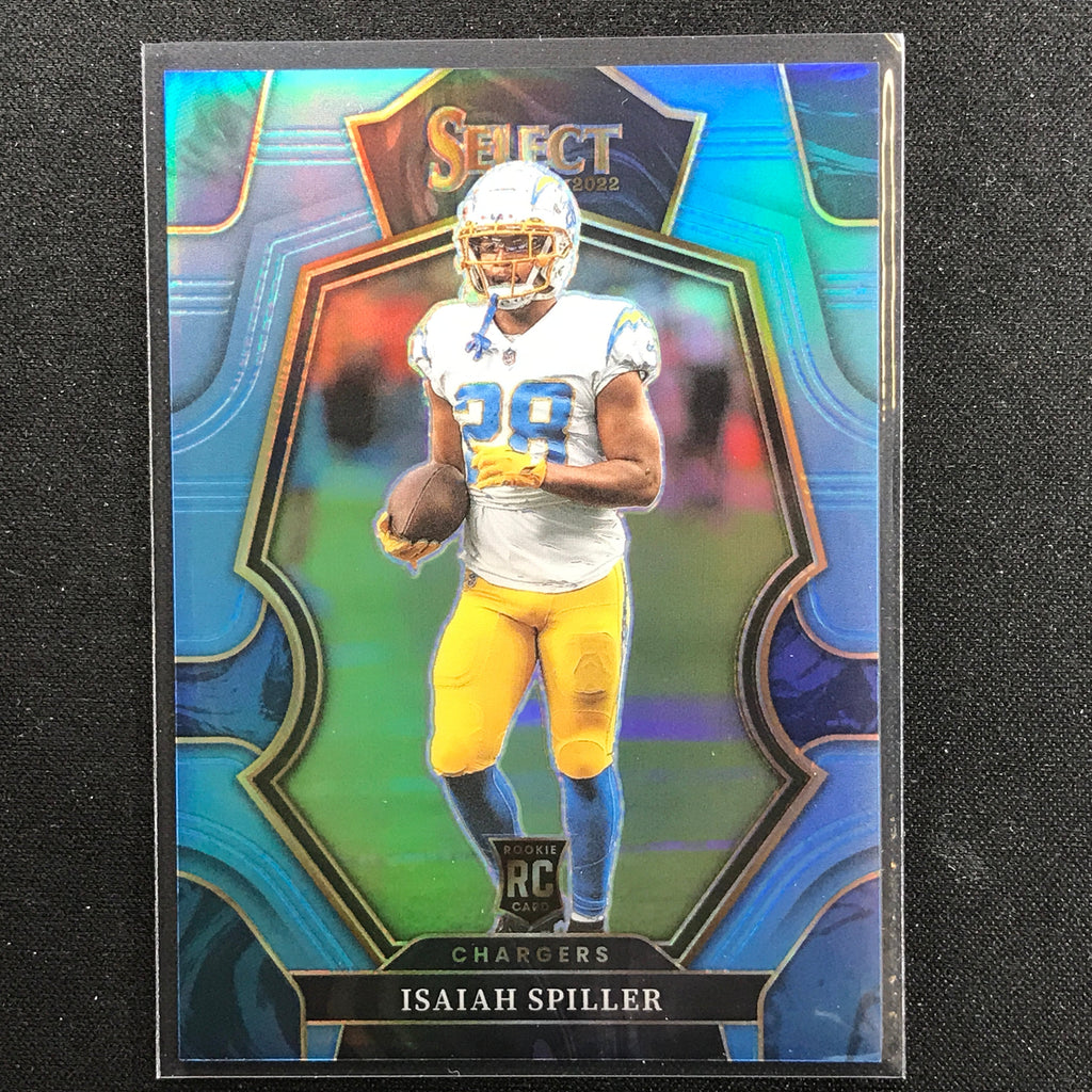 2022 Select Isaiah Spiller Premier Level Rookie Light Blue /99 No 157 ...