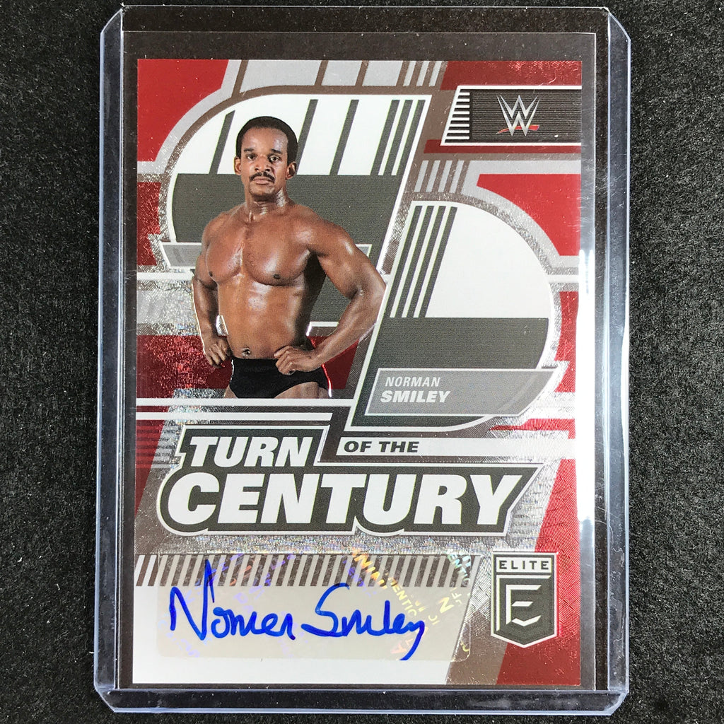 2023 Donruss Elite WWE Norman Smiley Turn Of The Century Auto Red 23/4 ...
