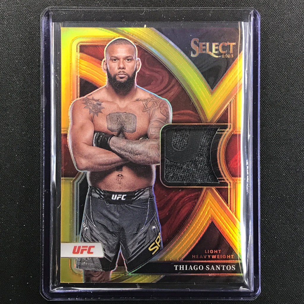 2023 Select Ufc Thiago Santos Selective Swatches Relic Patch Gold Priz ...