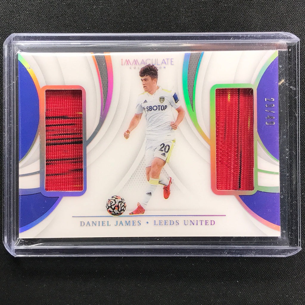 2021 Immaculate Daniel James Jumbo Dual Patches Relic Acetate Silver 2 ...