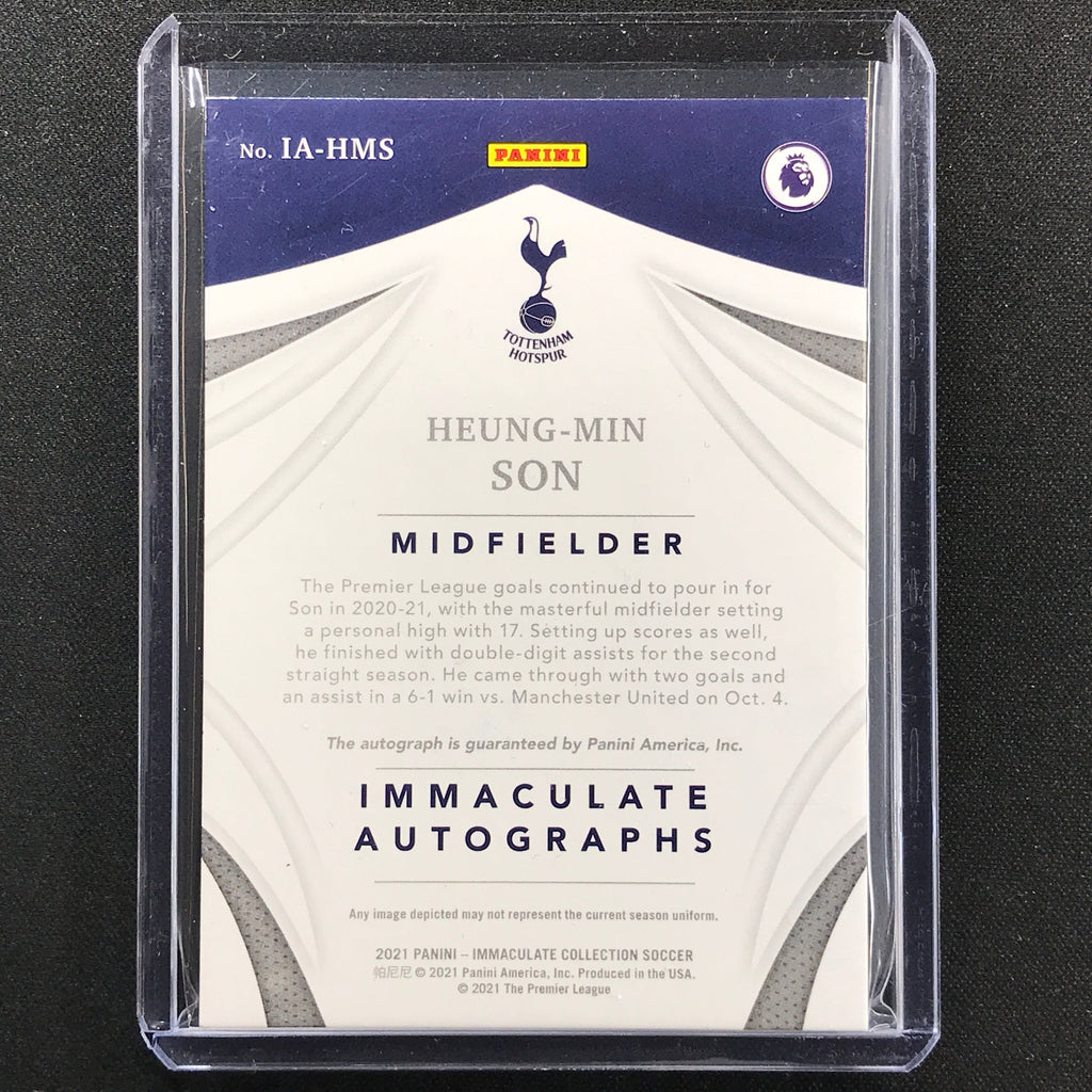 2021 Immaculate Heung-min Son Immaculate Auto Acetate Gold 2/25 ...