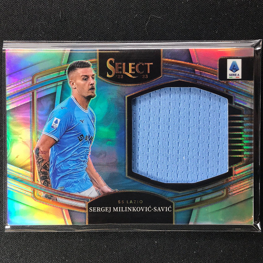 2022-23 Select Serie A Sergej Milinkovic-savic Jumbo Jersey Relic Silv ...