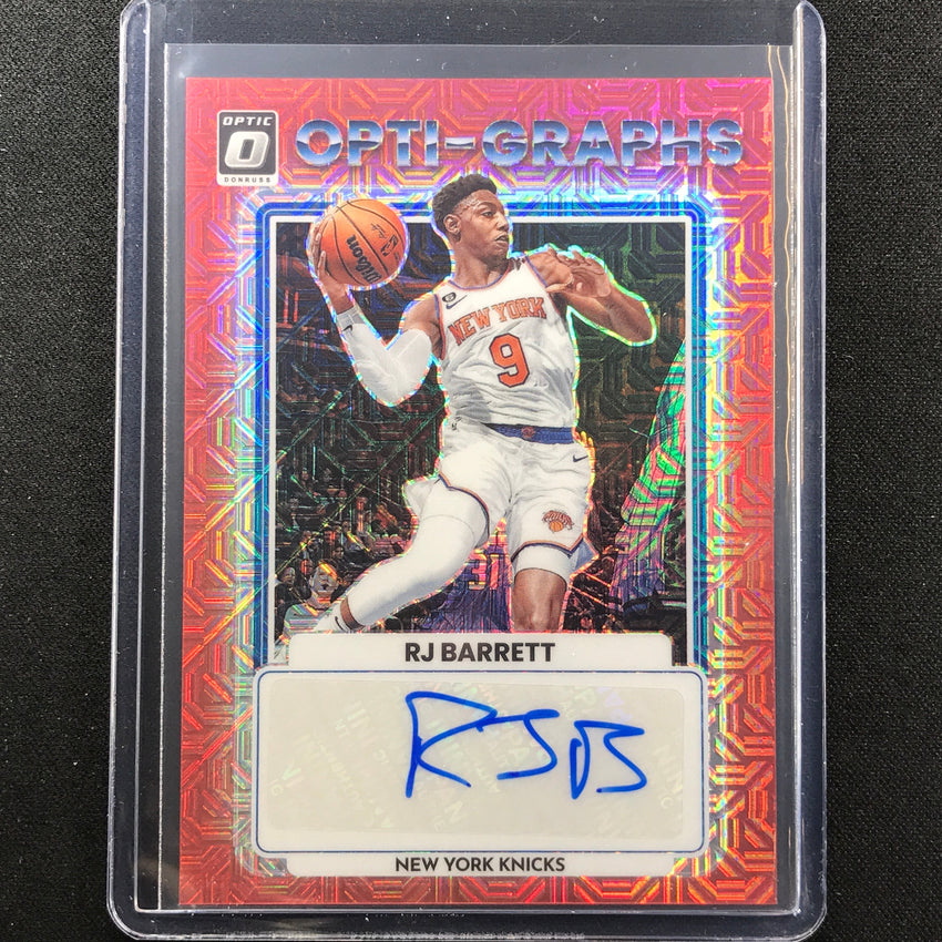 2022-23 Donruss Optic Rj Barrett Opti-graphs Auto Choice Red No Rjb ...