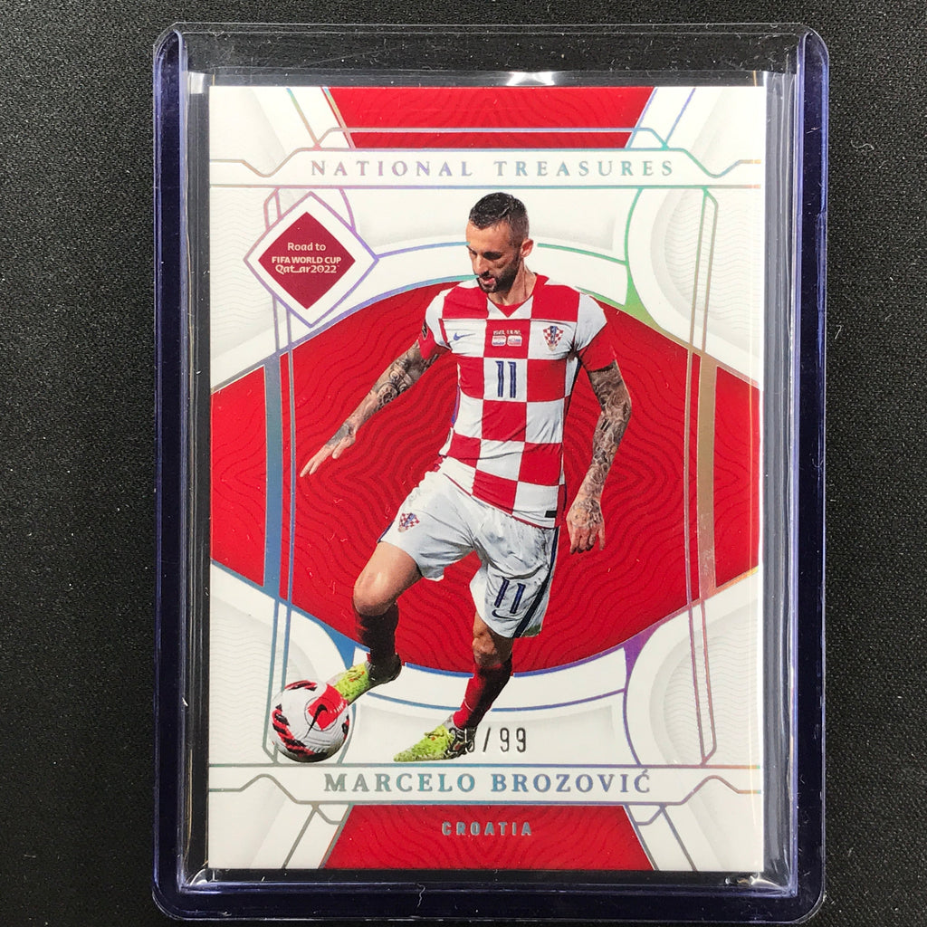 2022 National Treasures World Cup Qatar Marcelo Brozovic Base 25/99 ...