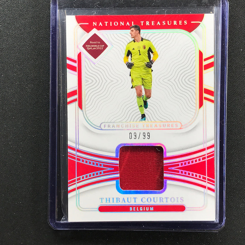 2022 National Treasures World Cup Qatar Thibaut Courtois Franchise Rel ...