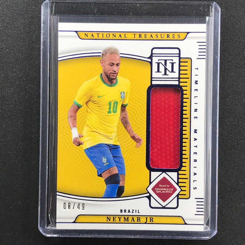 2022 National Treasures World Cup Qatar Neymar Jr Timeline Materials R ...