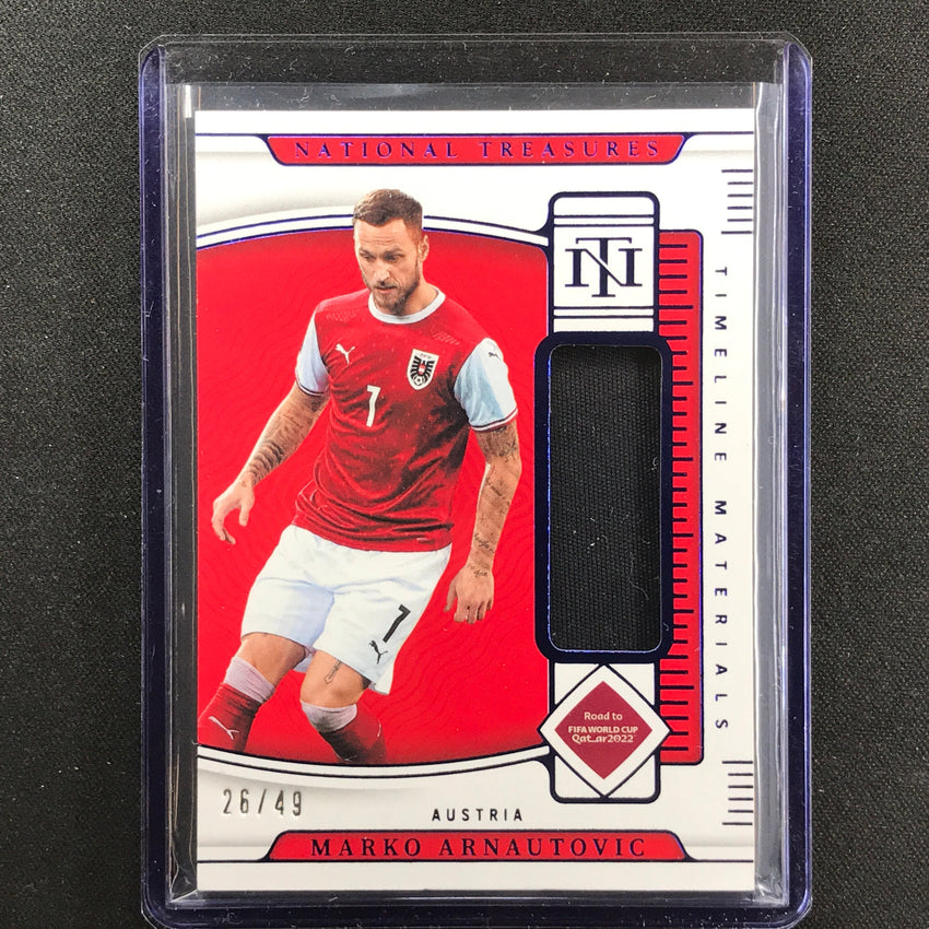 2022 National Treasures World Cup Qatar Marko Arnautovic Timeline Reli ...
