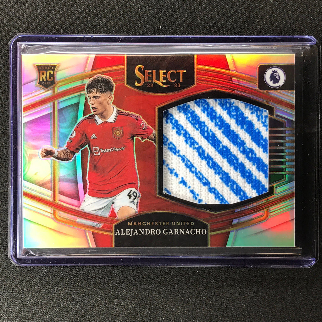 2022-23 Select Epl Alejandro Garnacho Jumbo Swatches Rookie Relic Silv ...