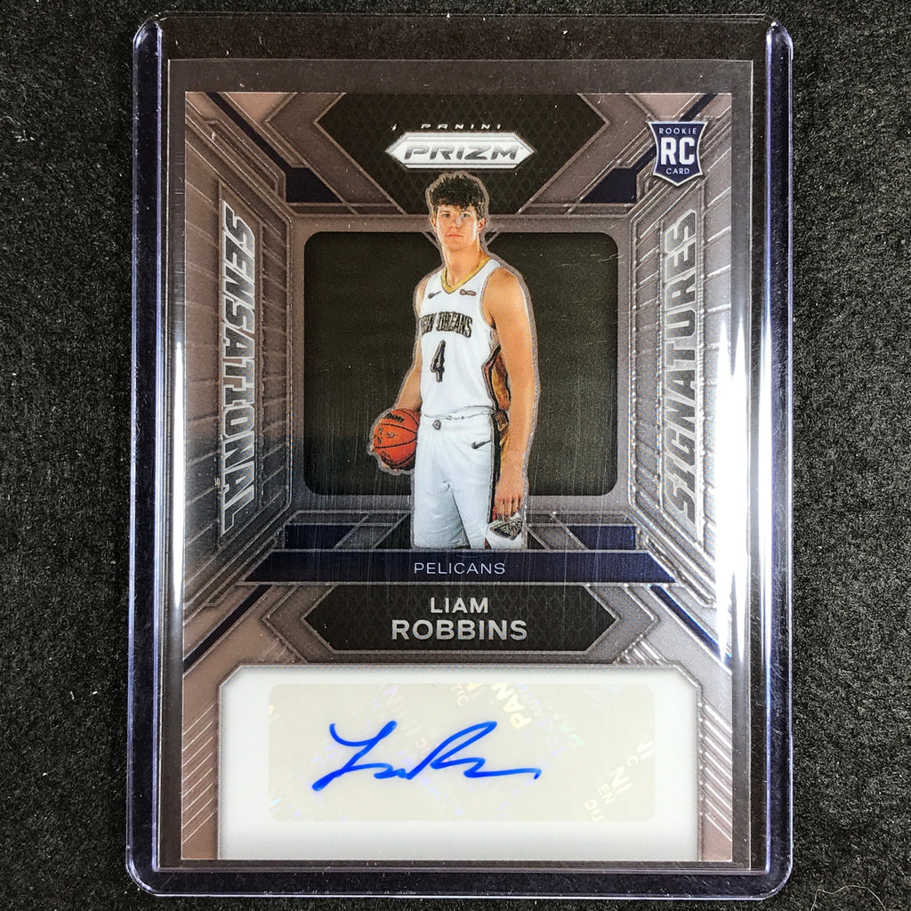 2023-24 Prizm Liam Robbins Sensational Signatures Rookie Auto Base #Bi ...