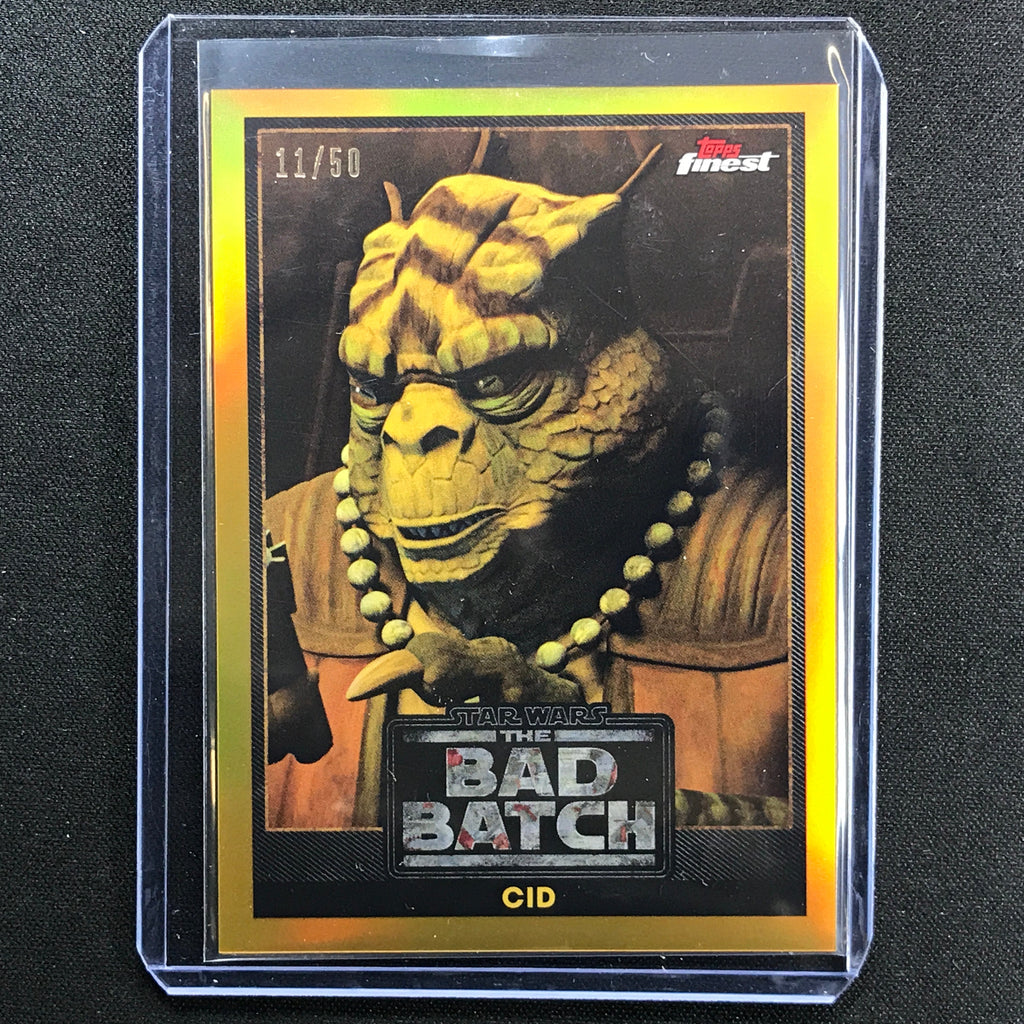 2022 Topps Finest Star Wars Cid The Bad Batch Gold 11/50 – Cherry ...