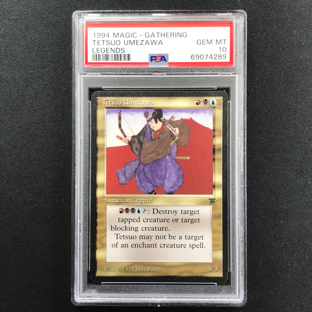 Psa 10 Tetsuo Umezawa - 1994 Magic The Gathering Legends 289 – Cherry ...