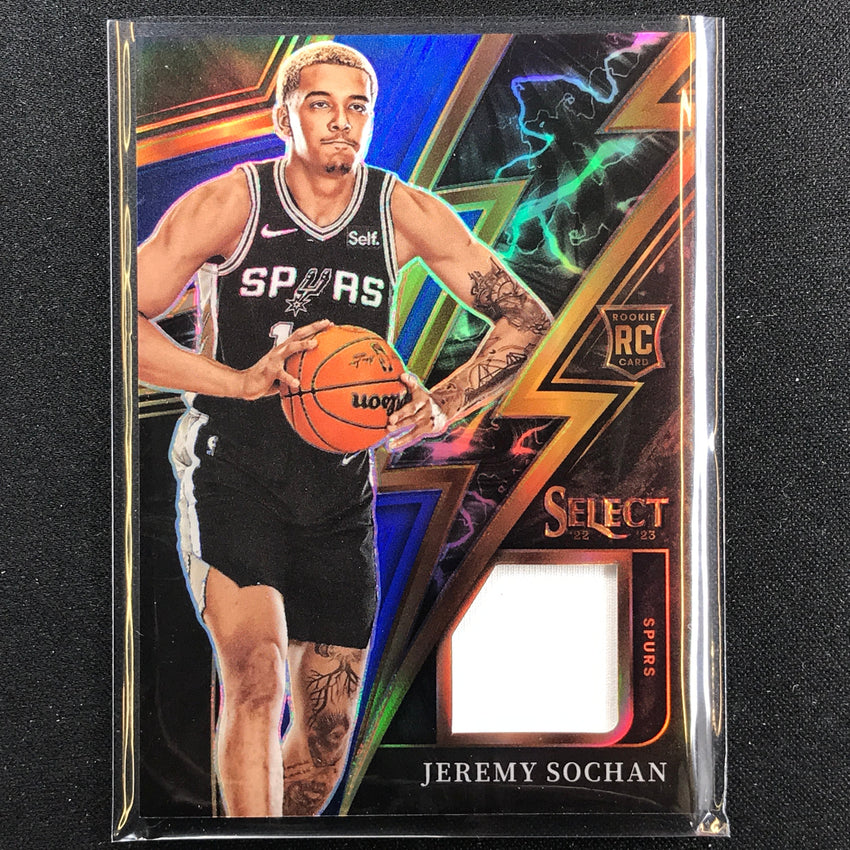 2022-23 Select Jeremy Sochan Sparks Rookie Jersey Blue 24/75 – Cherry ...