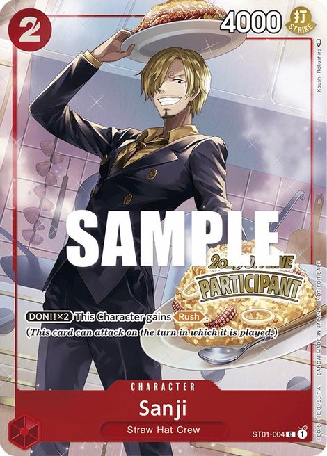 Sanji St01-004 - 2023 Offline Participant Stamp Promo – Cherry Collectables