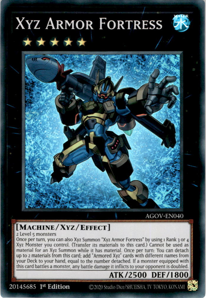 Xyz Armor Fortress - Agov-en040 - Super Rare 1st Edition – Cherry ...