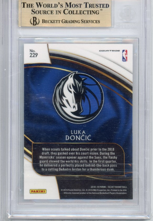 2018-19 Select Luka Doncic Courtside Base Rookie No 229 Bgs 9.5 992 ...