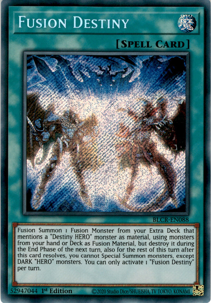 Fusion Destiny - Blcr-en088 - Secret Rare 1st Edition – Cherry Collectables