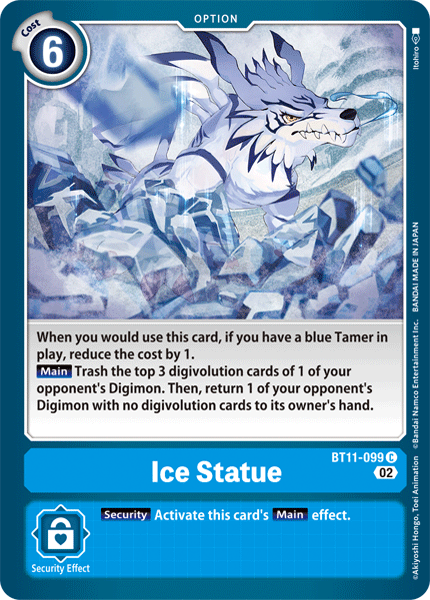 Playset 4 4x Ice Statue Bt11-099 - Common Bt11 Dimensional Phase ...