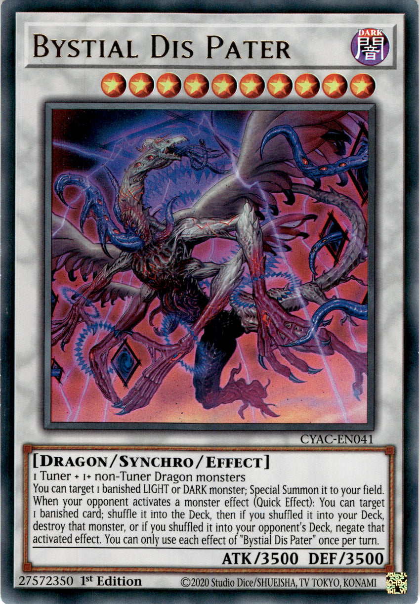 Bystial Dis Pater - CYAC-EN041 - Ultra Rare 1st Edition – Cherry ...