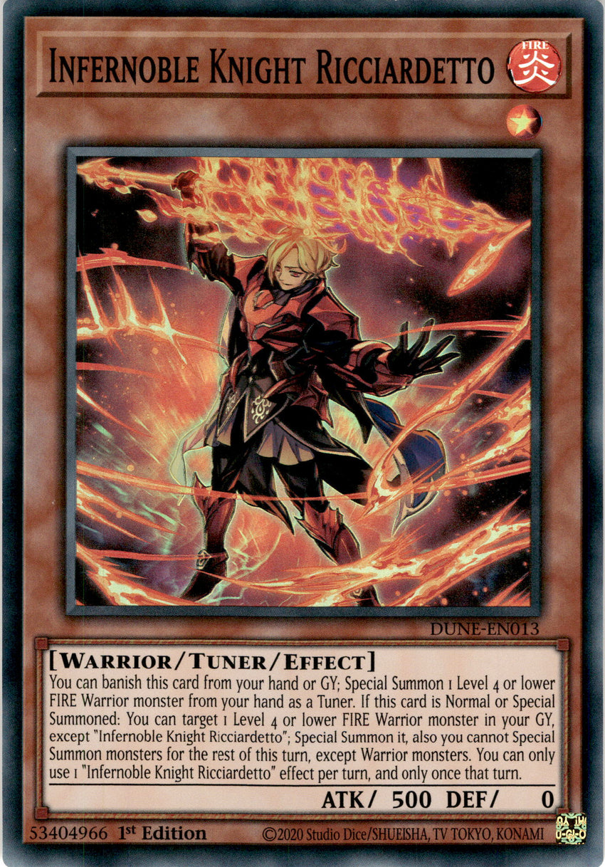 Infernoble Knight Ricciardetto - Dune-en013 - Super Rare 1st Edition ...