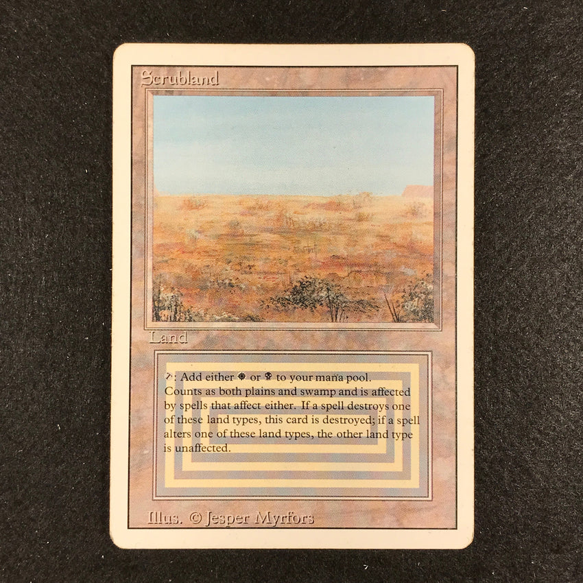 Scrubland - 1993 Revised Magic The Gathering – Cherry Collectables