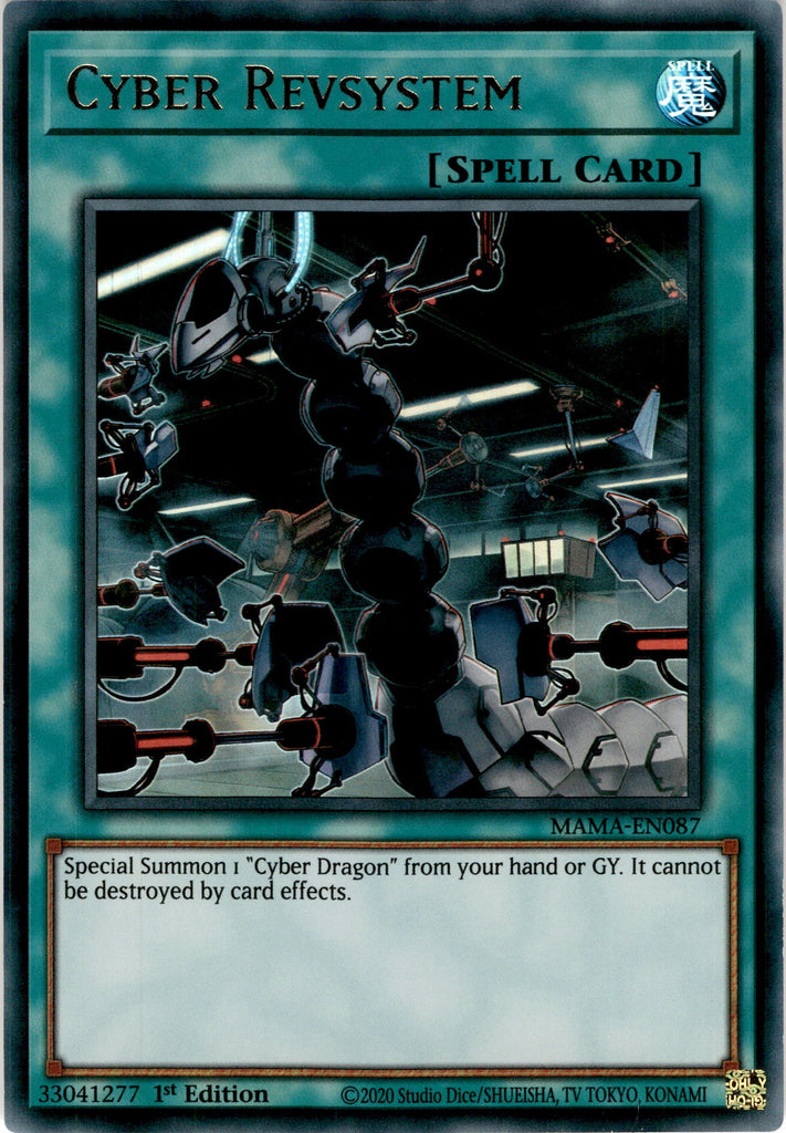 Cyber Revsystem - MAMA-EN087 - Ultra Rare 1st Edition – Cherry Collectables