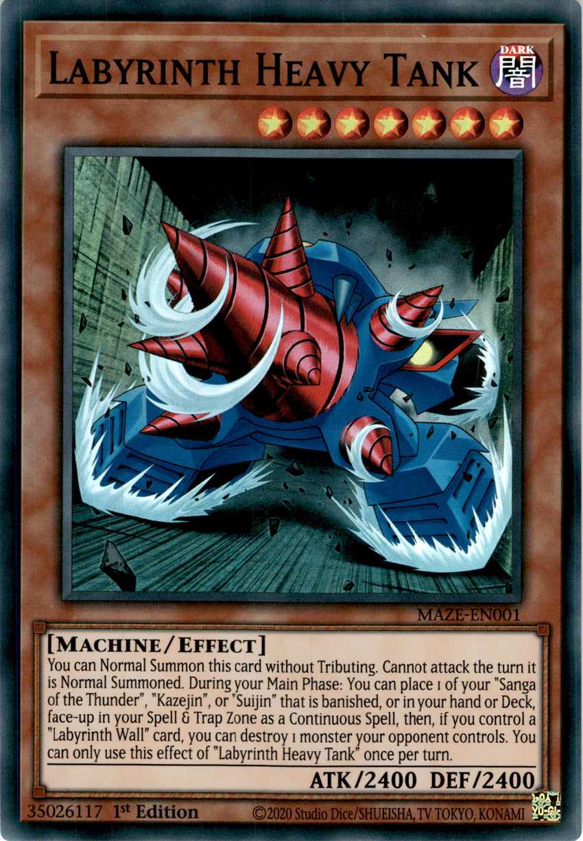 Labyrinth Heavy Tank - Maze-en001 - Super Rare 1st Edition – Cherry ...