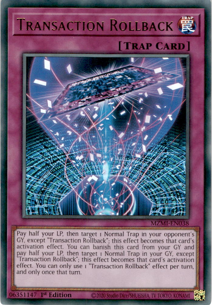 Transaction Rollback - Mzmi-en038 - Ultra Rare 1st Edition – Cherry ...