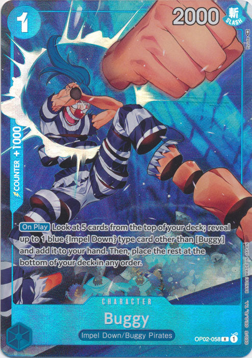 ALTERNATE ART Buggy - OP02-058 - R OP-02 Paramount War – Cherry ...