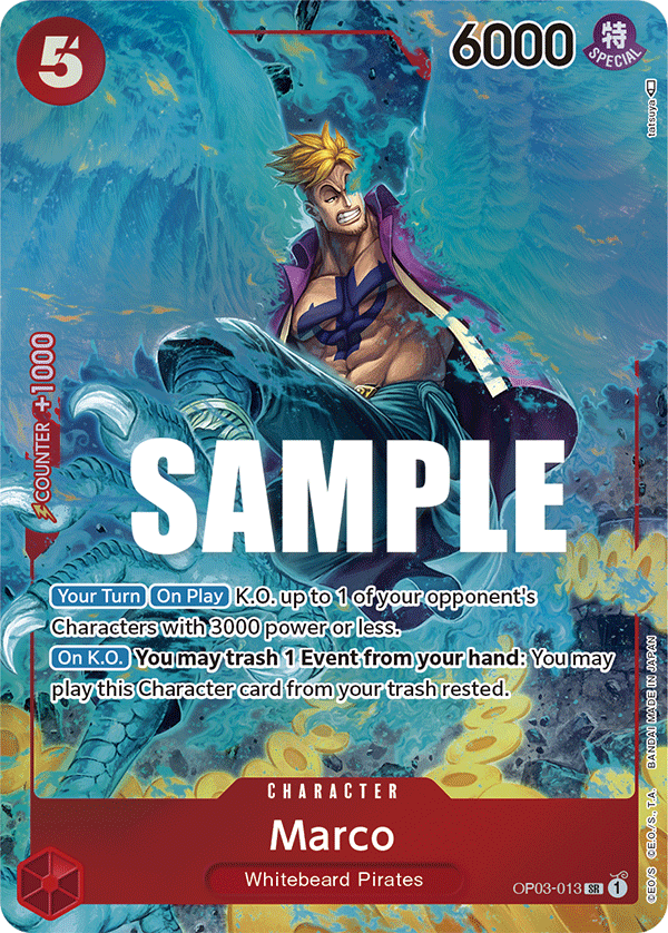OP03-013 Marco (Alternate Art) -SR OP-03 Pillars of Strength – Cherry ...