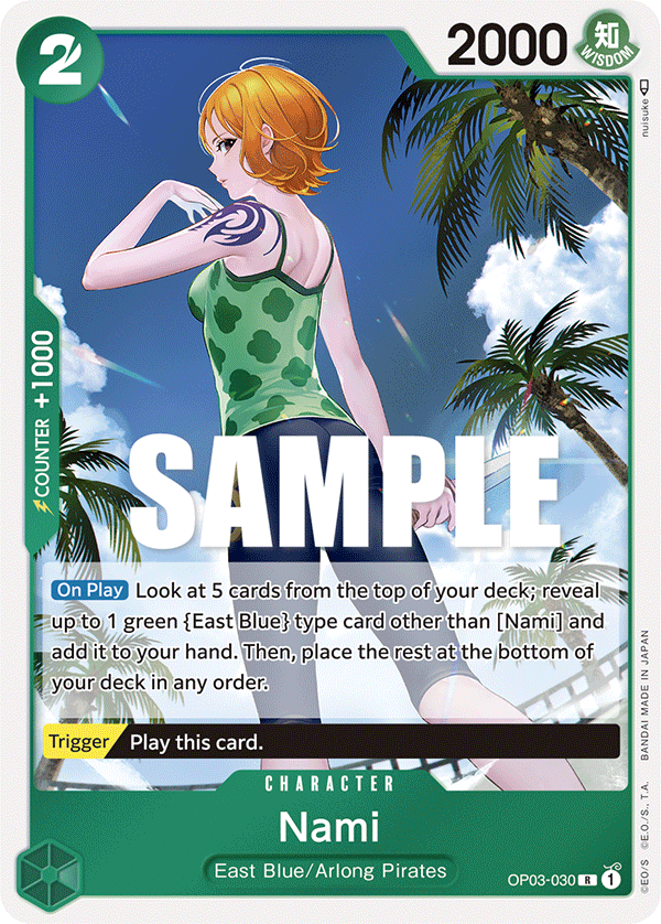 OP03-030 Nami (030) -Rare OP-03 Pillars of Strength – Cherry Collectables