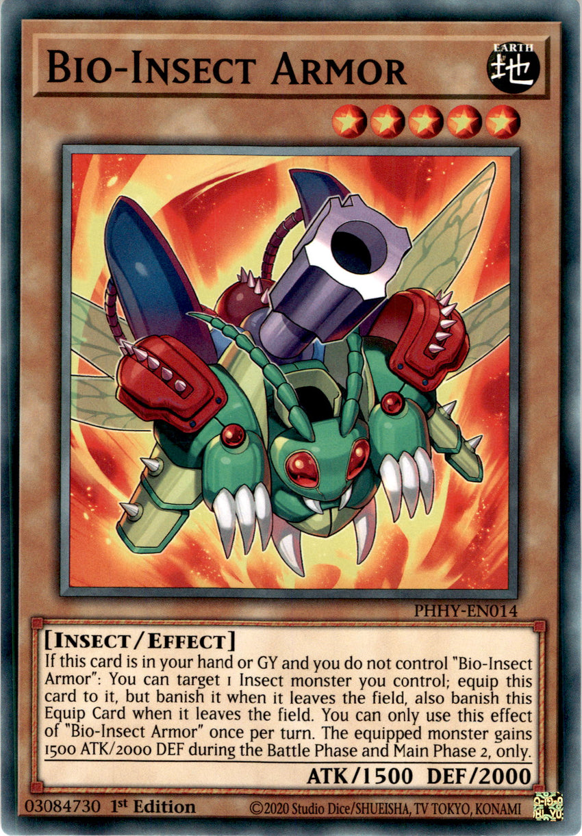 PLAYSET (3) 3x Bio-Insect Armor - PHHY-EN014 - Common 1st Edition ...