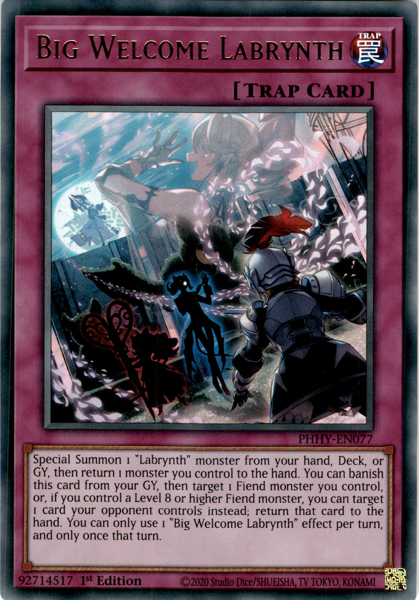 Big Welcome Labrynth - Phhy-en077 - Ultra Rare 1st Edition – Cherry ...