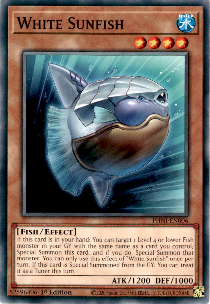 Playset 3 3x White Sunfish - Phni-en006 - Common 1st Edition – Cherry Collectables