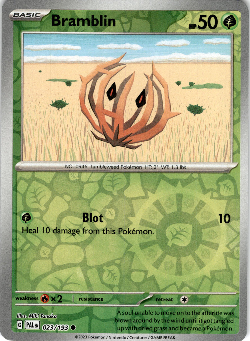 Bramblin - 022/193 - Reverse Holo Paldea Evolved – Cherry Collectables