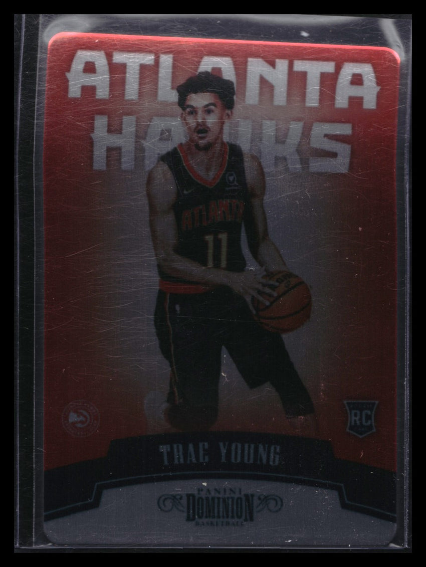 2018-19 Dominion Trae Young Rookie Metal Red 23/49 – Cherry Collectables