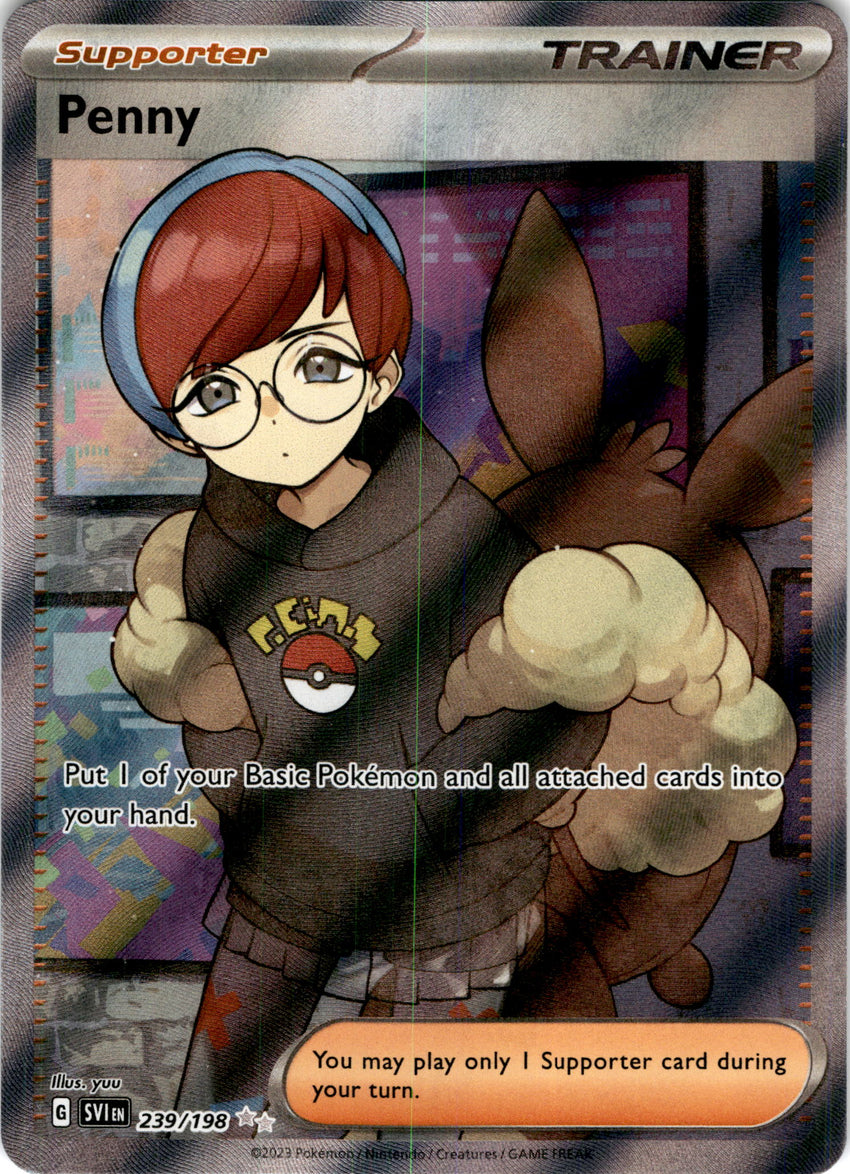 FULL ART Penny - 239/198 - Secret Rare Scarlet & Violet Base Set ...