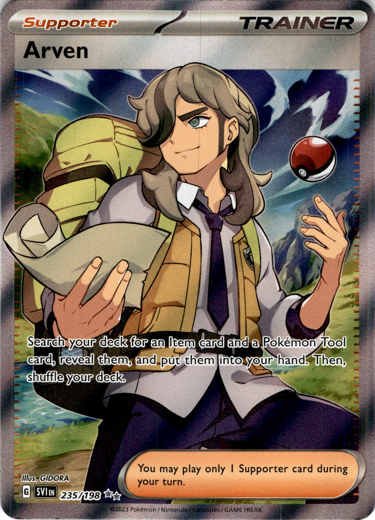 Full Art Arven - 235/198 - Secret Rare Scarlet And Violet Base Set ...