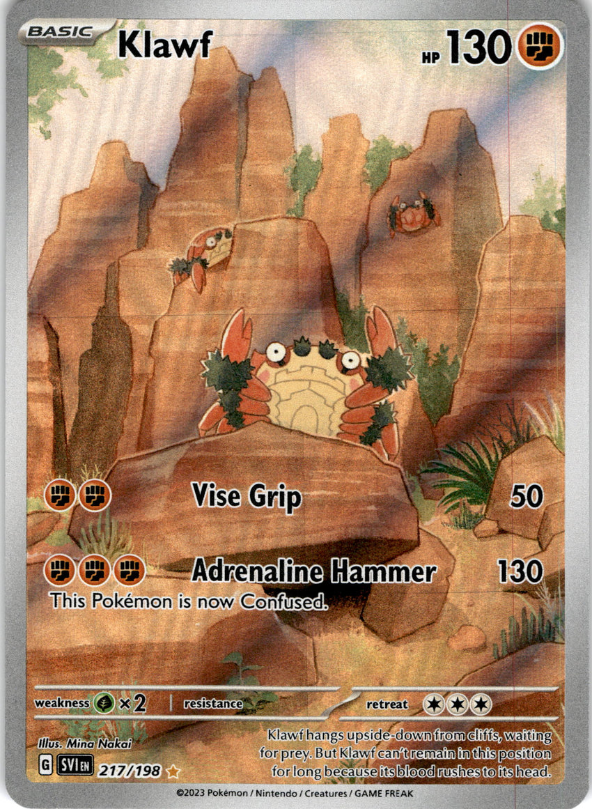 Klawf - 217/198 - Scarlet And Violet Base Set Illustration Rare ...