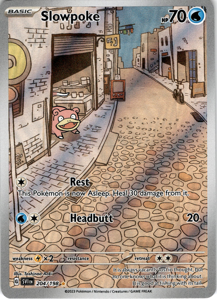 Slowpoke - 204/198 - Scarlet And Violet Base Set Illustration Rare ...